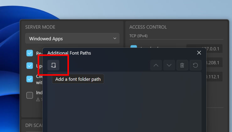 Adding your own X-Window bitmap or TrueType fonts to X410 - X410.dev